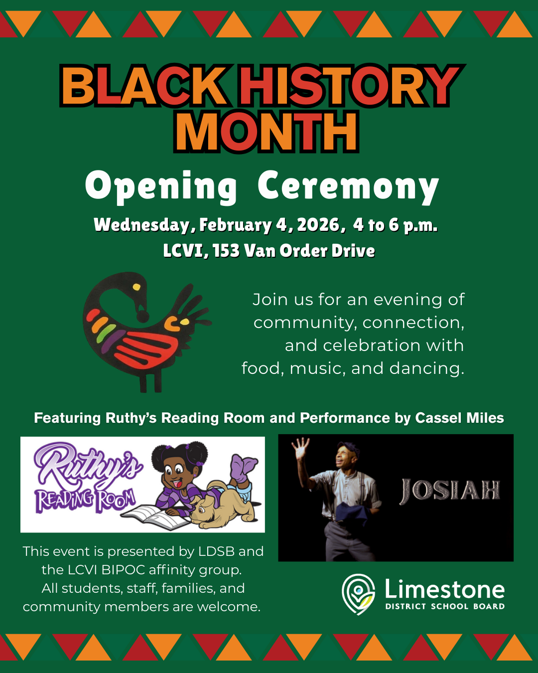 LDSB Black History Month Opening Ceremony - École James R. Henderson ...